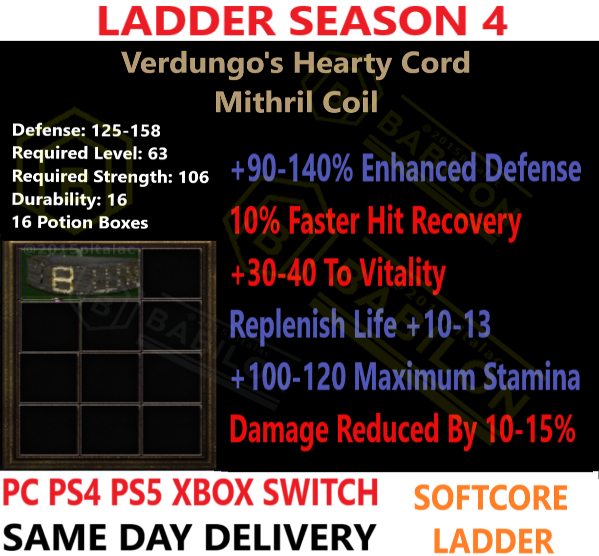 PC PS4 PS5 XBOX SWITCH LADDER Verdungo's 35+vit DIABLO 2 RESURRECTED ...