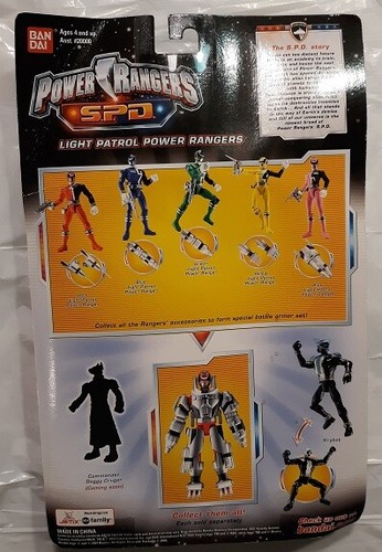 Power Rangers SPD KRYBOT Ranger Action Figure NeW Original Package ...