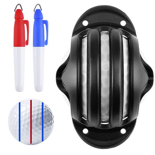 Alignment Ball Mark Golf Ball Line Marker Tool With 2 Color Markers | eBay