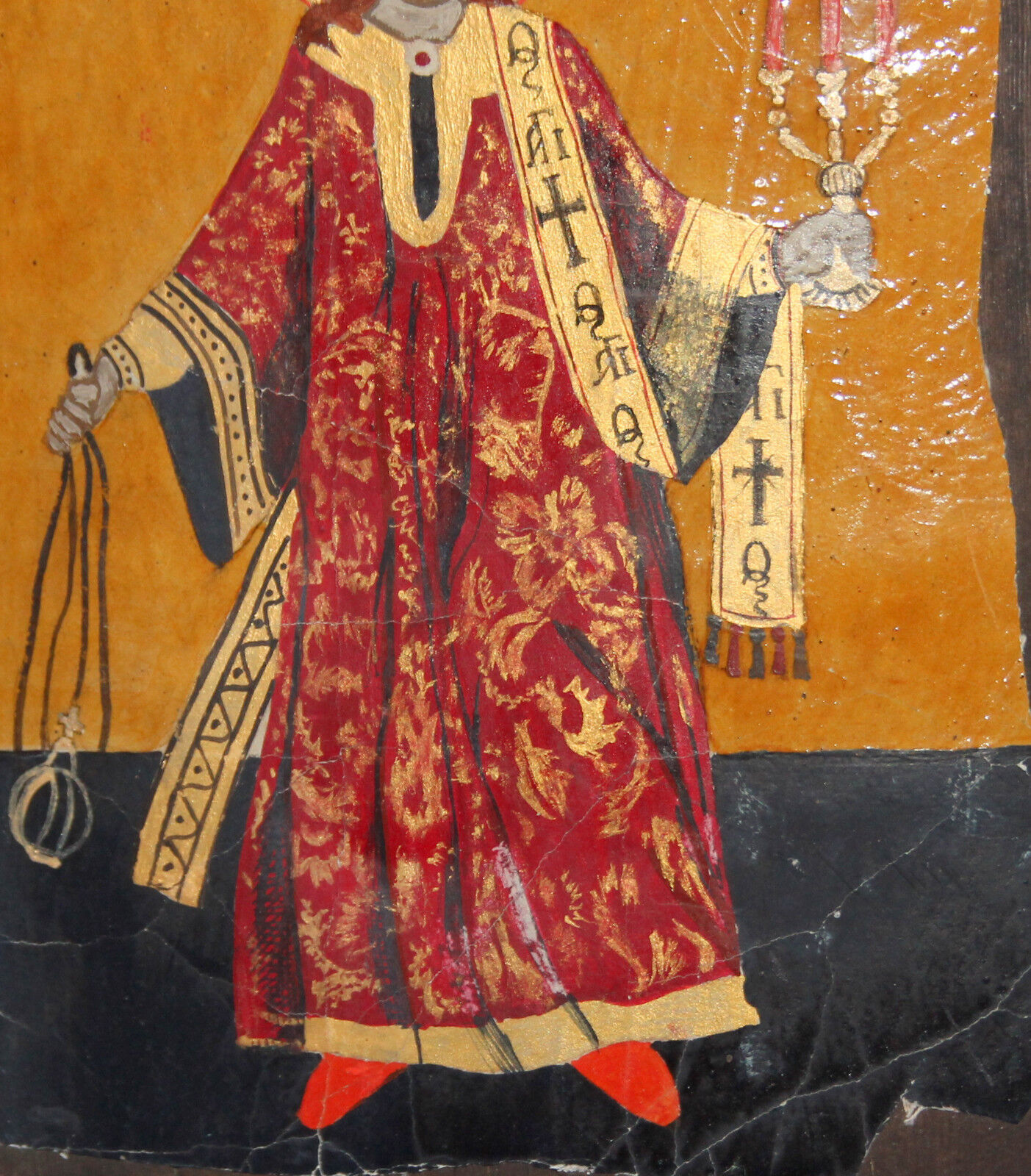 ICONA DI SANTO STEFANO DIPINTA A MANO A TEMPERA/LEGNO | eBay