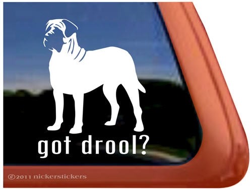 Got Drool?| High Quality Vinyl English Mastiff Window Decal Sticker | eBay