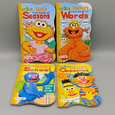 Sesame Street First Books Series Board Book. 4 Books Words,seasons ...