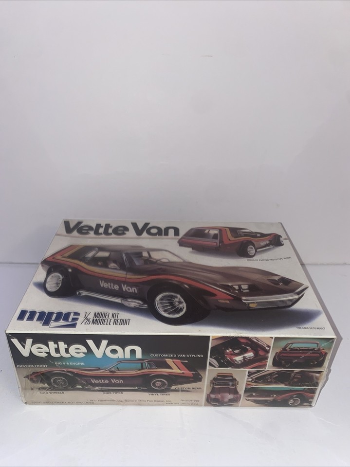 MPC VETTE VAN 1977 Model Car Kit Sealed New | eBay