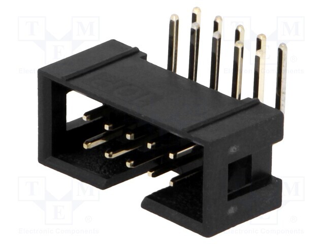 Socket PIN: 10 gold-plated DS1013-10RSIB connector with 90° angle male ...