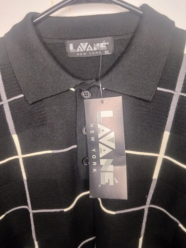 Lavane N.y Polo Style Mens XL Sweater Long Sleeve NWT Black ...