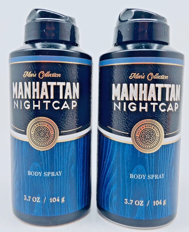 3 BATH & BODY WORKS MEN'S COLLECTION MANHATTAN NIGHTCAP BODY SPRAY MIST ...