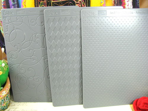 Sizzix Texture & Embossing Plates, Lot of 3, 6 DESIGNS, Stampin' Up ...