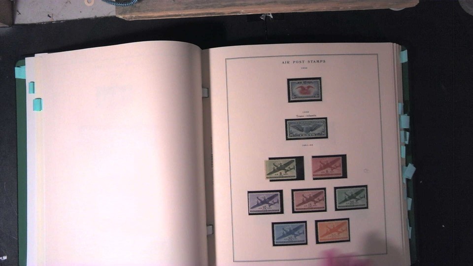 United States National Postage stamp album of Back Of Book Unchecked ...