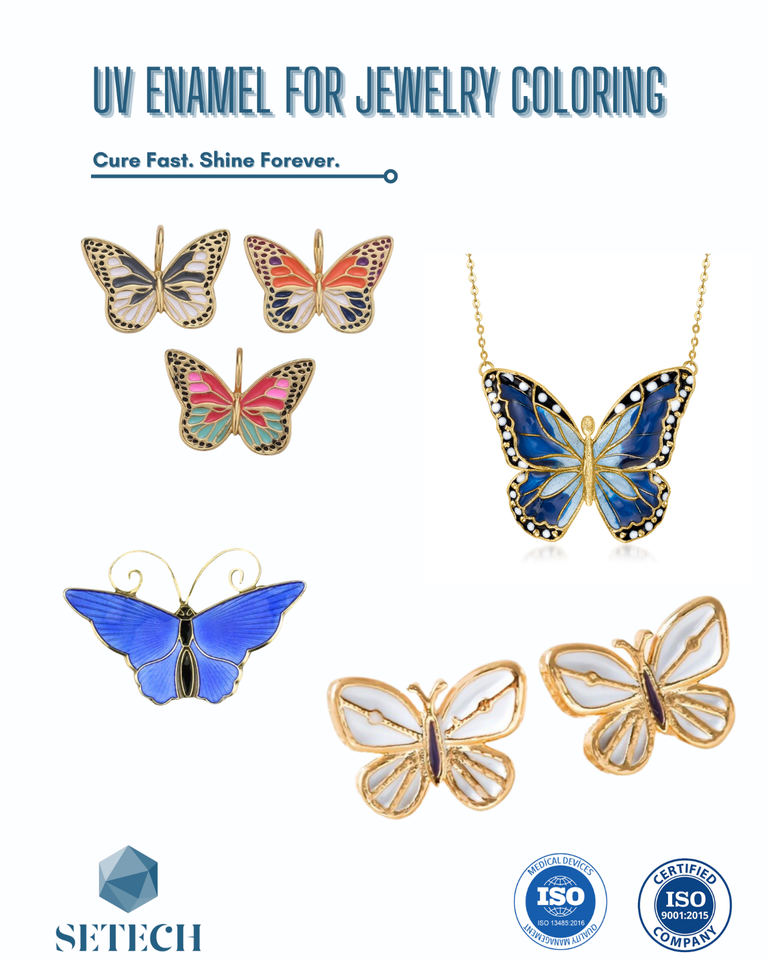 Setech UV Enamel Kit for Jewelry – Complete 10-Color Set + UV Light | eBay