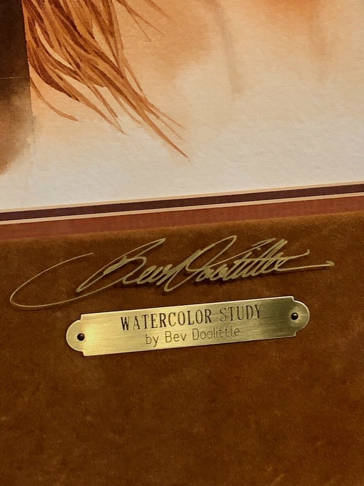 Bev Doolittle- "Extremely Rare"- *ORIGINAL WATERCOLOR STUDY DELUXE ...