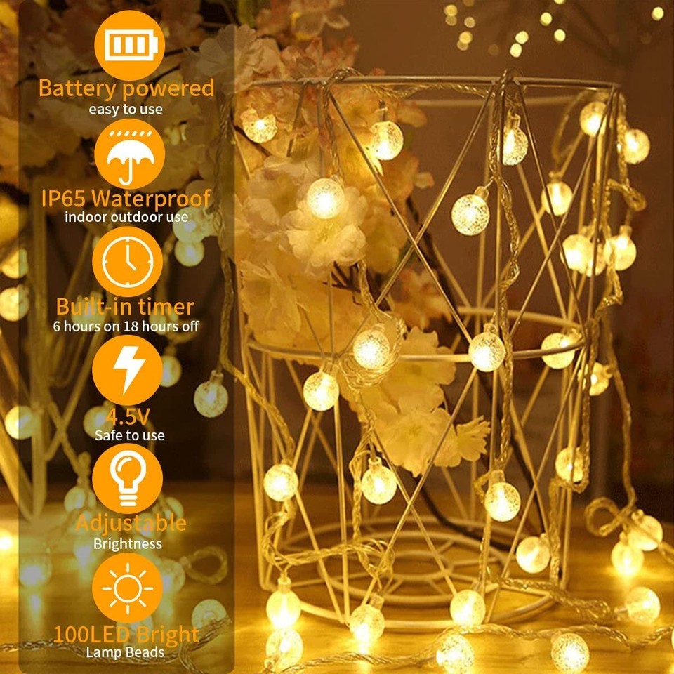 Fairy Lights Battery Operated String Light Remote String Lights For ...