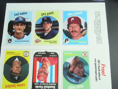 Baseball Magazine Reprints of 1959 Topps Style Cards: Schmidt,Molitor ...
