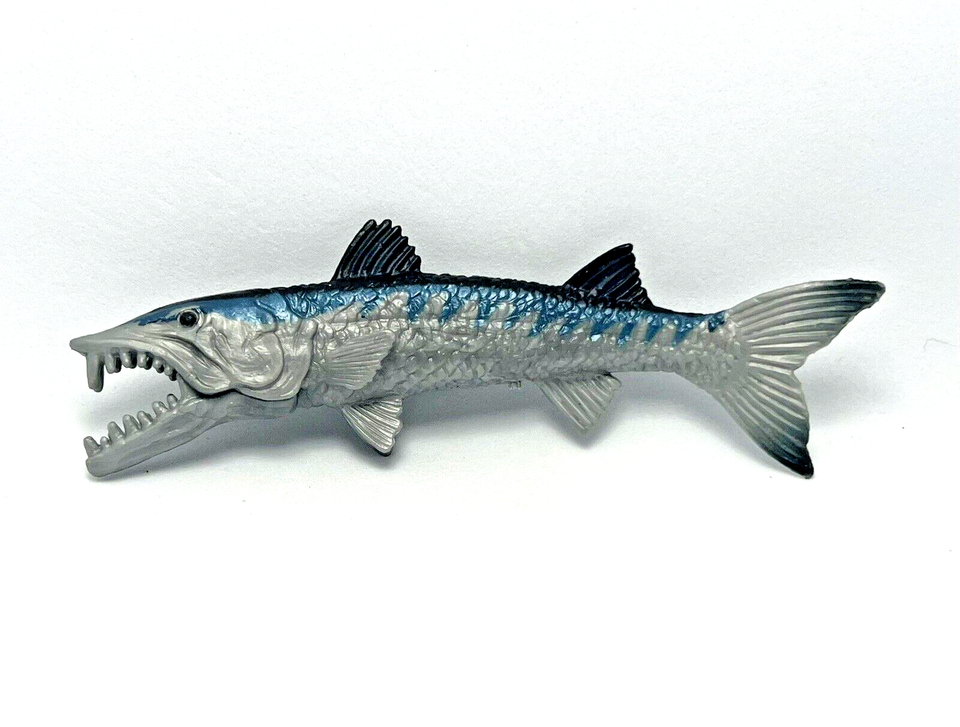 Chap Mei Animal Planet Baby Barracuda Fish Action figure Animal Sea ...