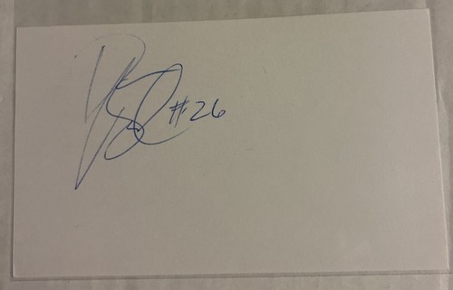 Dan Boyle Hand Signed Auto Autograph Index Card Tampa Bay Lightning ...