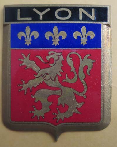Badge auto car drago 1950s original Lyon France French | eBay