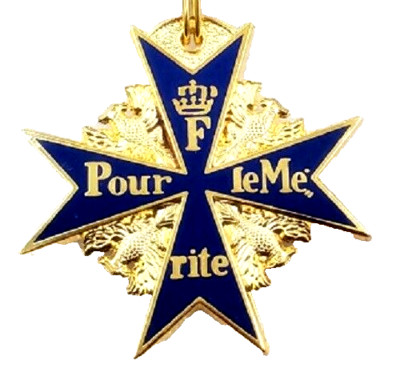 Prussia Germany Medal BLUE MAX Pour Le Merite Blue Max WW1 Reproduction ...