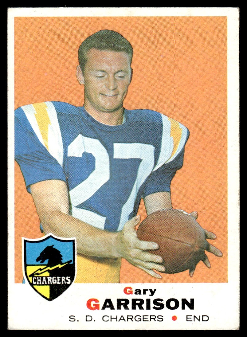 1969 Topps Football Card Gary Garrison San Diego Chargers #233 EX | eBay