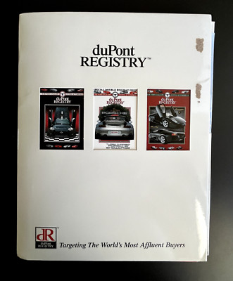 DUPONT REGISTRY Magazine & Folder DEC 2003 Porsche Spyker Lamborghini ...