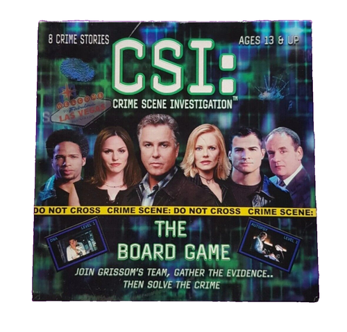 2004 CSI Crime Scene Investigation Board Card Game TV Show Merch ...