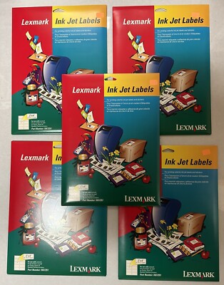Lexmark Address Shipping Ink Jet Labels 2x4 70X7251 1000 Total Labels ...