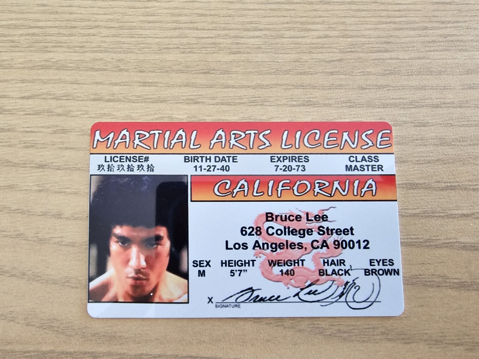 Bruce Lee Martial Arts Novelty License MADE ON METAL/ALUMINUM | eBay