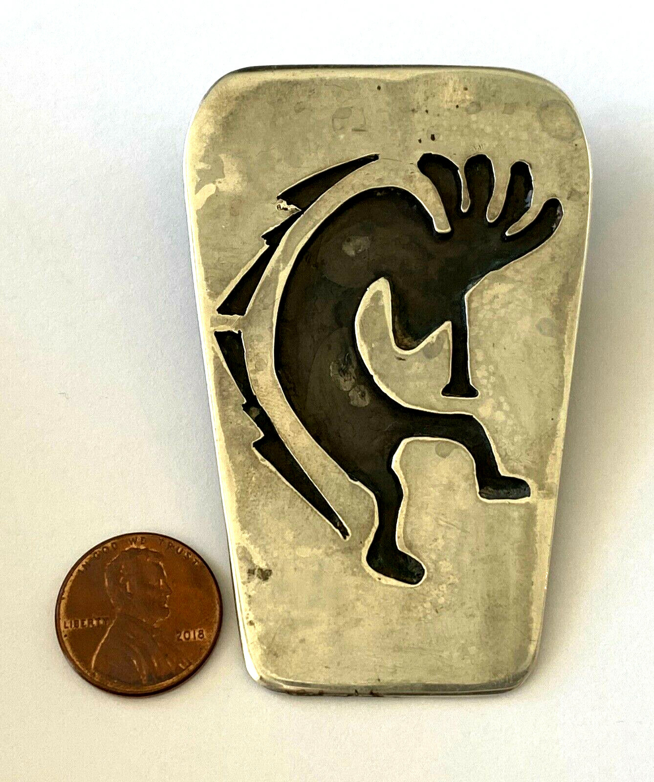 Vintage Native American Hopi Overlay Sterling Large K… - Gem