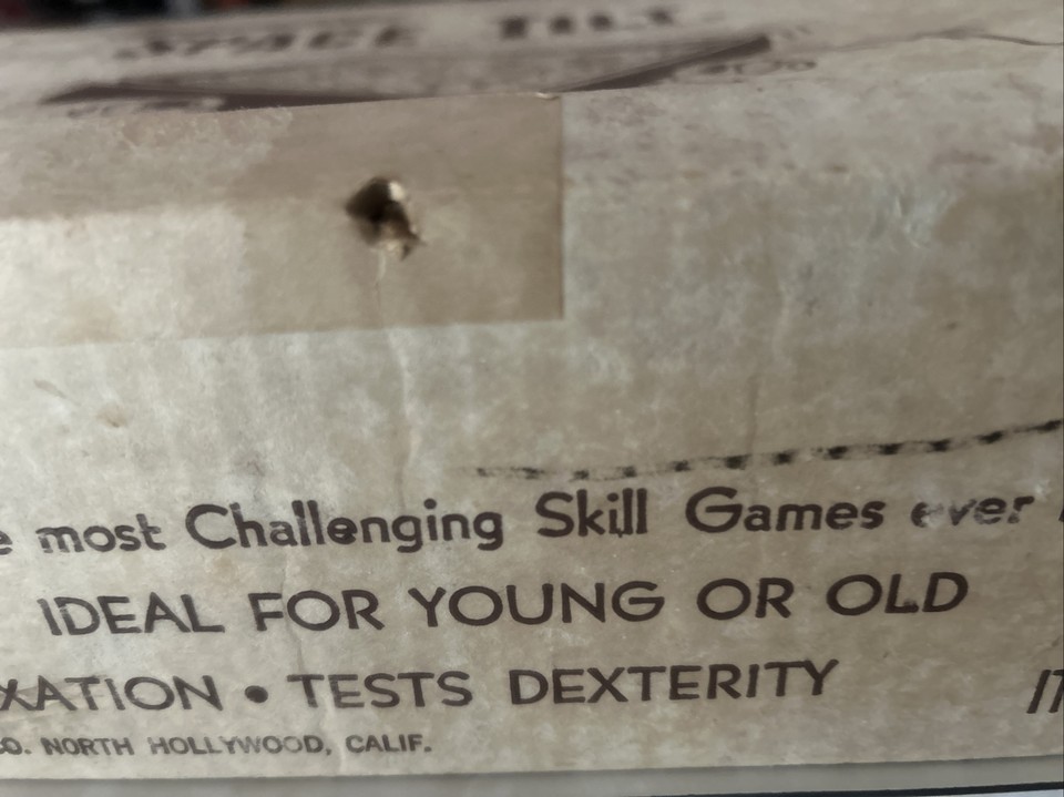 Vintage 1950’s PLEASANTIME SPACE TILT Wooden Maze Game Original MINT ...