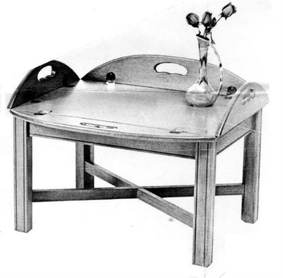 BLUEPRINT...PLAN...Butler Tray Table Woodworking Blueprint Plan | eBay