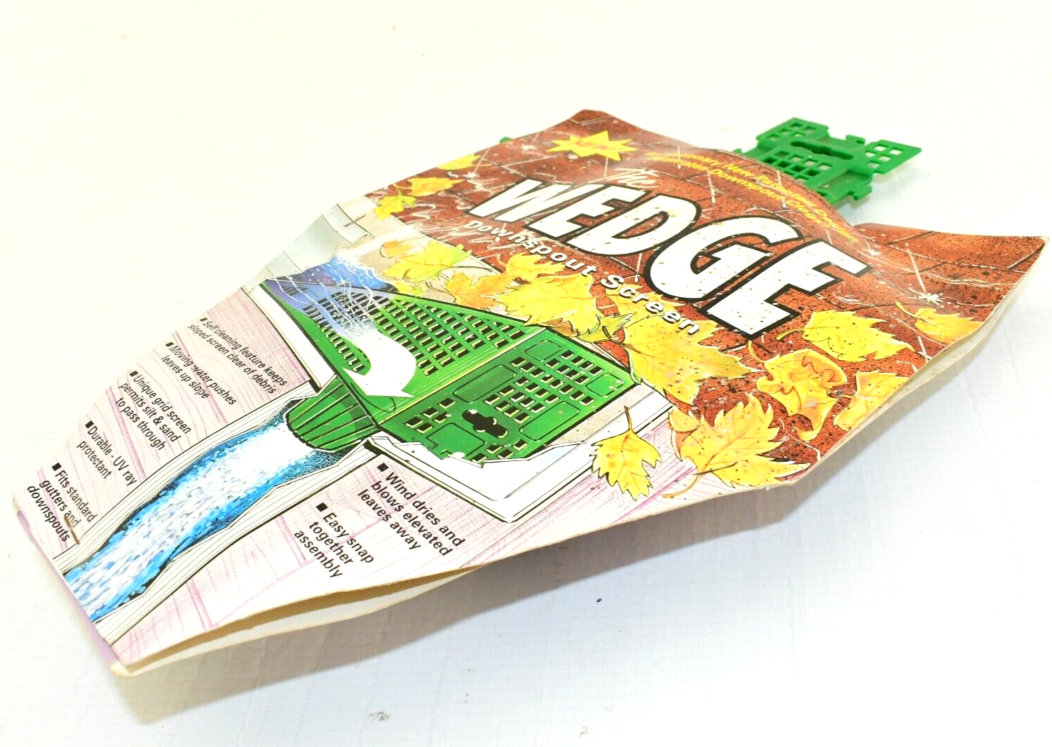 The Gutter Wedge Downspout Screen Blocks Leaves Twigs Guard, Avlis 103 ...