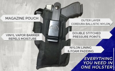 Ruger Holster for KP90,P90,P85,KP89,P89,KP95,P95 With LASER | eBay