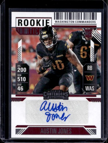 Austin Jones 2024 Panini Contenders #210 Rookie Ticket Auto | eBay
