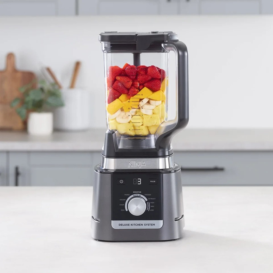 Ninja Deluxe Blender & Kitchen System with 88-oz. Pitcher, 9-Cup ...