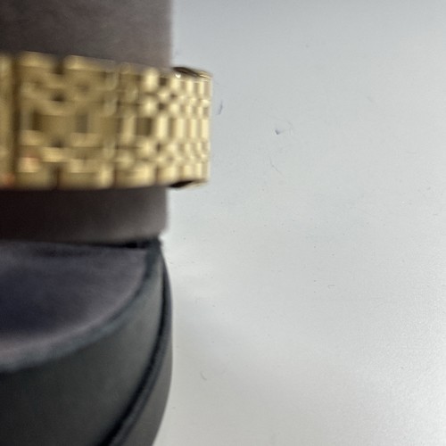 Bulova Futuro Diamond Women's Plated Steel Quartz Watch 97P140 *CHIPPED ...