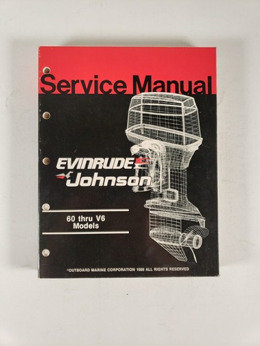 Evinrude Johnson "CD" Model Service Manual 60 thru V6 Models P/N ...