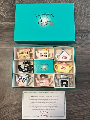 Red Rose Mini Tea Pot Set “time Out For Tea”. | eBay