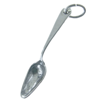 Solid sterling silver MINI SPOON MILAGRO charm (M-125) | eBay