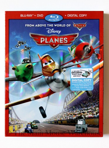 Disney Planes Blu-ray DVD & Digital Copy Code Kids Airplanes Movie No ...