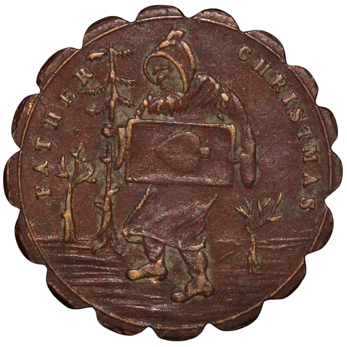 USA Odd Fellows Father Christmas Mutual Greetings Token – Undated ...