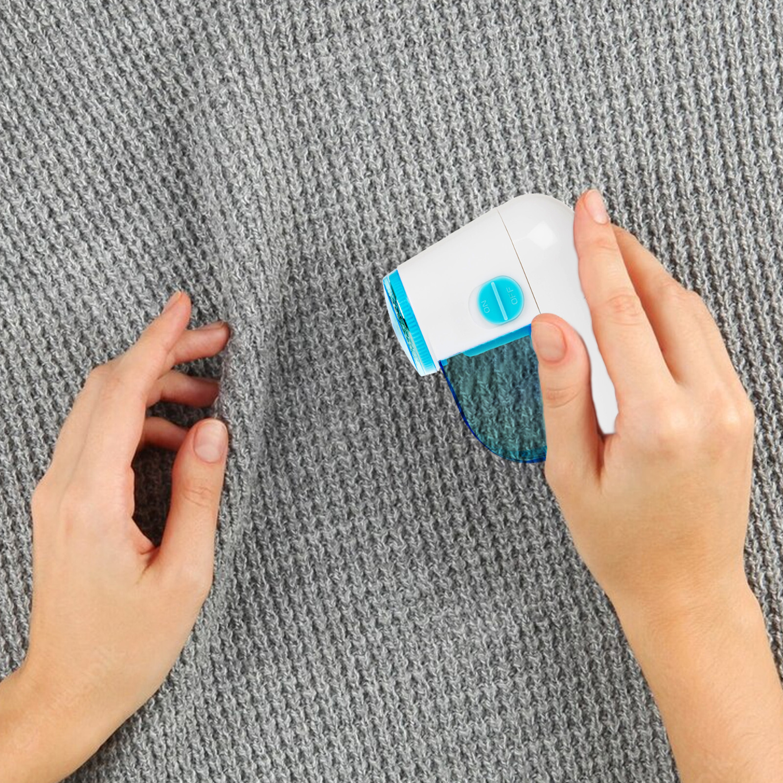 Electric Lint Remover Clothes Bobble Fluff Shaver Debobbler Battery ...