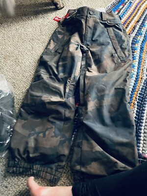 Volcom Snowboard Pants Youth XS/6Y, Camo Waterproof Insulated Ski Gear | eBay