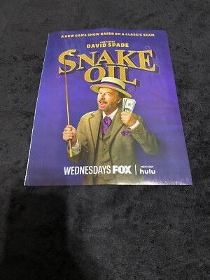 SNAKE OIL 2023 Emmy ad with David Spade "New Game Show Based on a ...