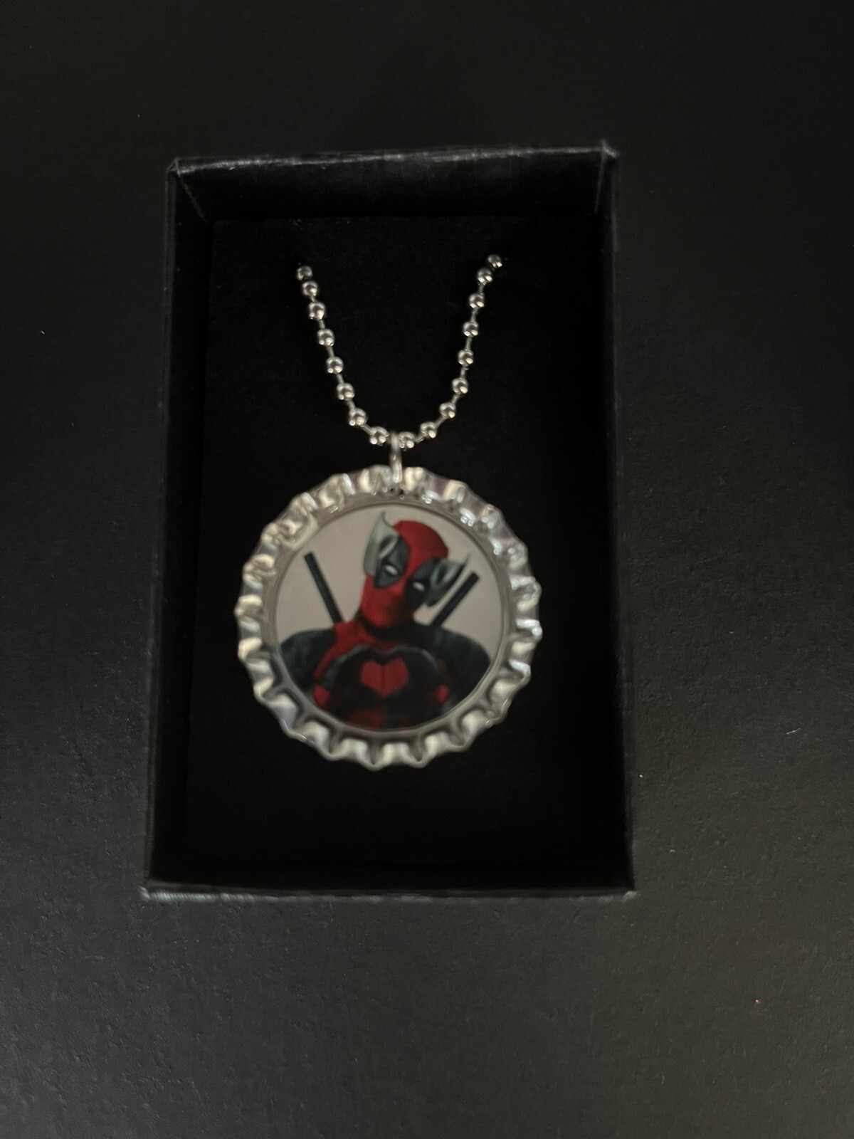 Deadpool And Wolverine Necklace / Bottle Cap pendant / Gift w/Gift Box ...