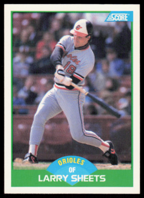 1989 Score 81 Larry Sheets Baltimore Orioles | eBay