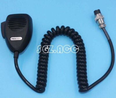 President Hand held Shoulder Mic with Speaker CB Ham Marine Radio Round ...