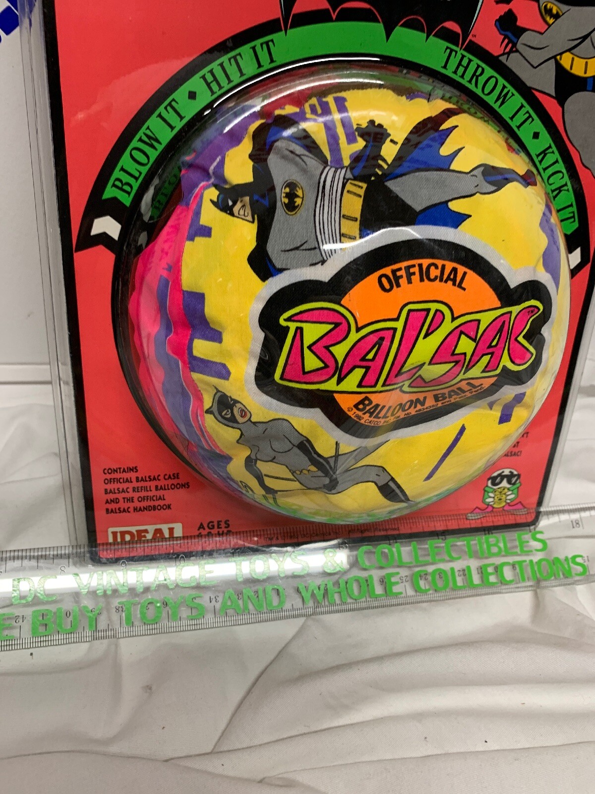 Vintage 1991 Official Balzac Batman The Animated Series Balloon Ball ...