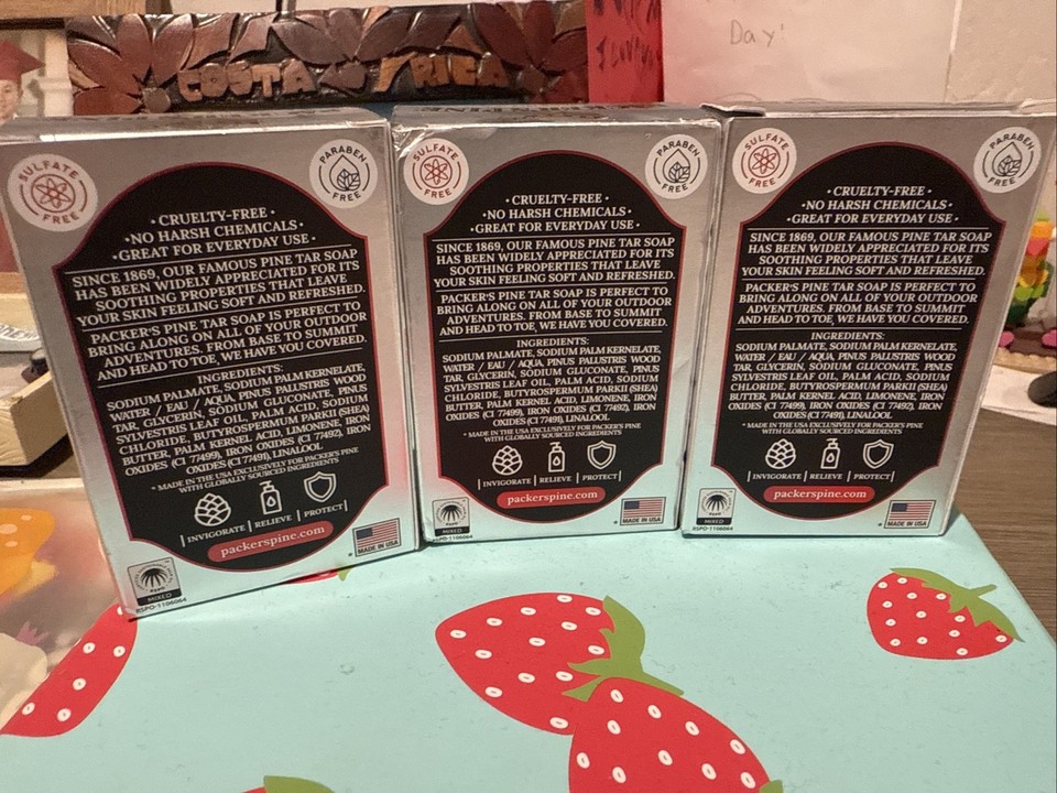 Packer's Pine Tar Soap The Original Mens Body Soap Made With Natural ...