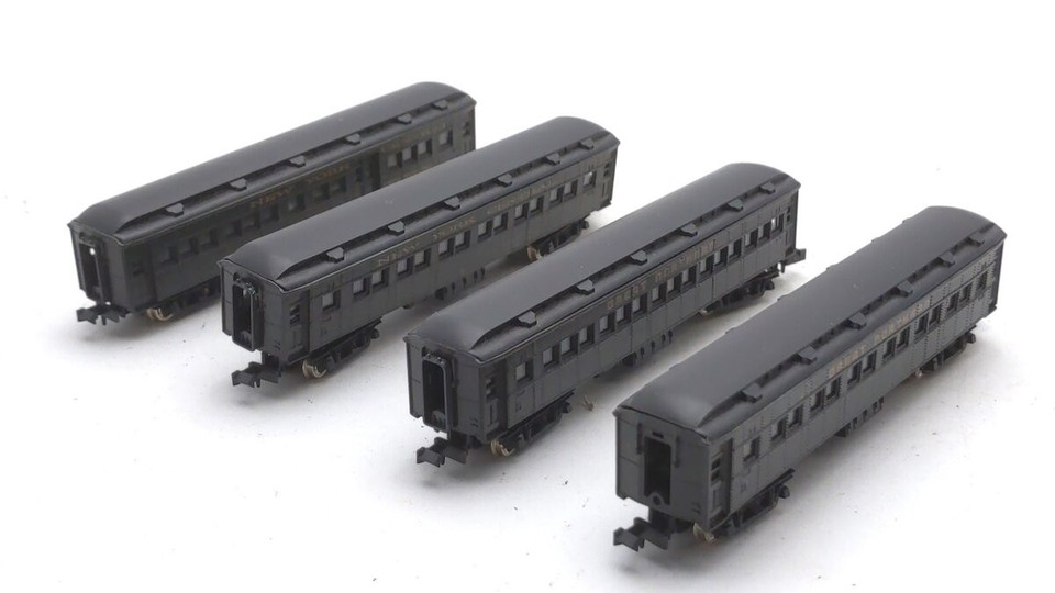 Con-Cor N Scale Great Northern & New York Central Passenger Cars [4] EX ...