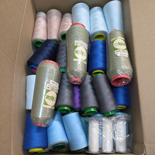 65 x Bundle of Overlocker Sewing Threads Cones Mix Of Colours. some ...
