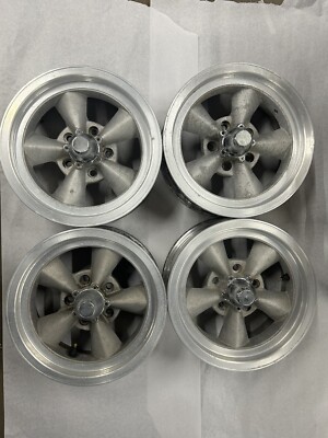 Vintage Torque Thrust Wheels 15x6 Appliance Chevy GM 5 Spoke Mag Wheels ...