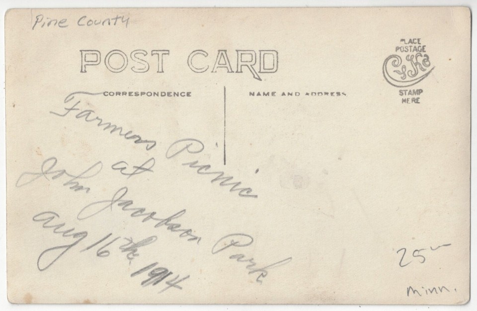 1910 Finlayson, Minnesota Farmer's Band - REAL PHOTO Pine County ...